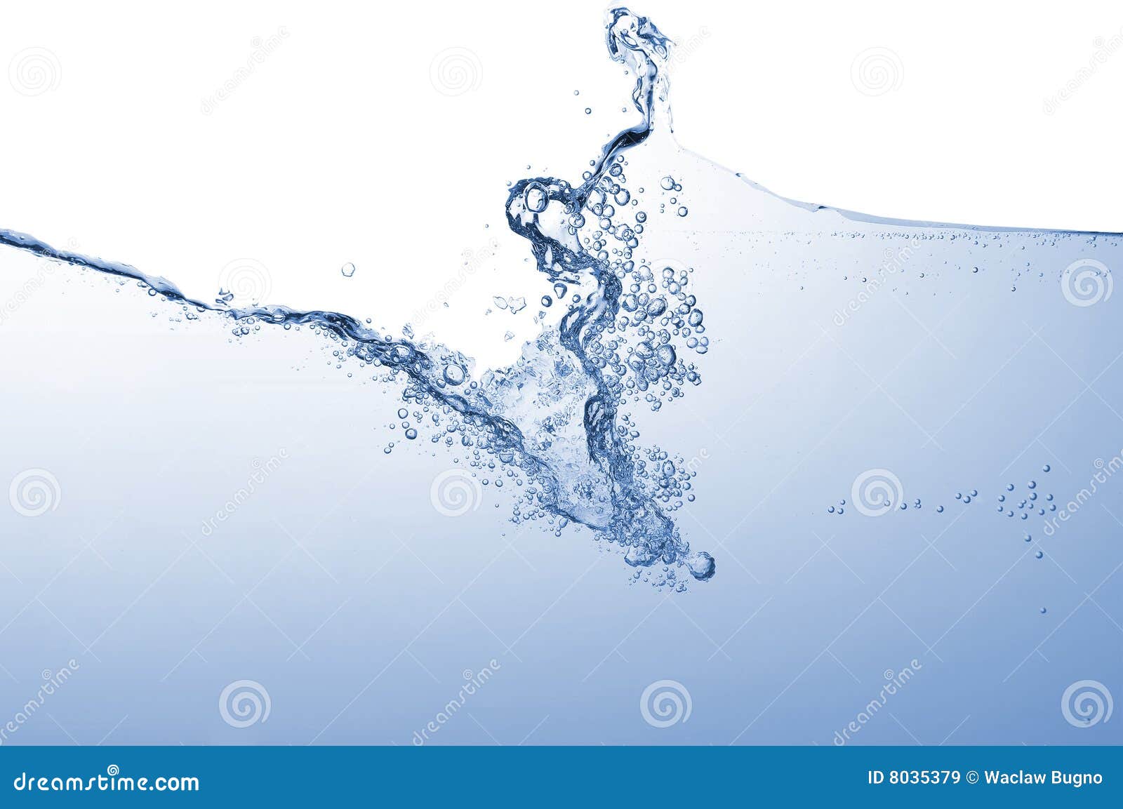 Abstract Blue Wave Water Background Stock Image - Image of color, cold ...