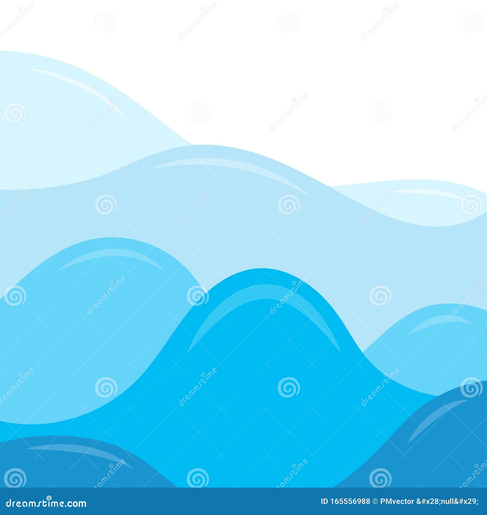 Abstract Blue Wave Water Concept Vector Background Design Illustration ...