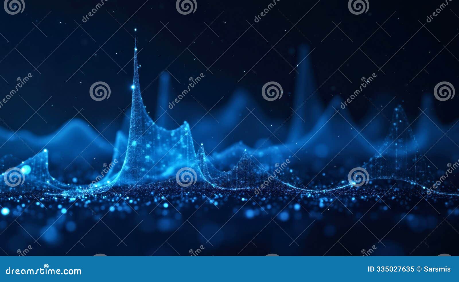Blue ECG Waveform On Grid Background, Displaying Heart Rhythm With ...