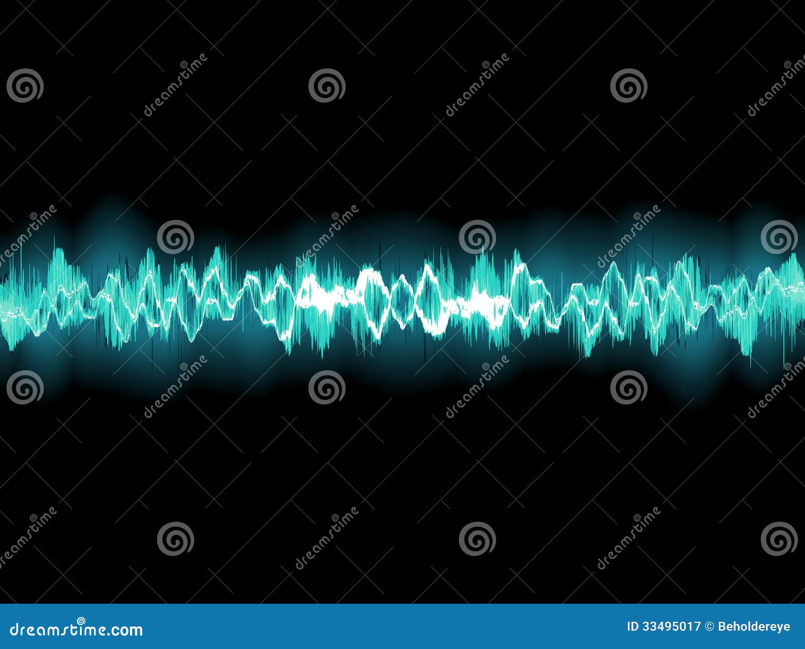 Abstract Blue Waveform. EPS 8 Stock Vector - Illustration of background ...
