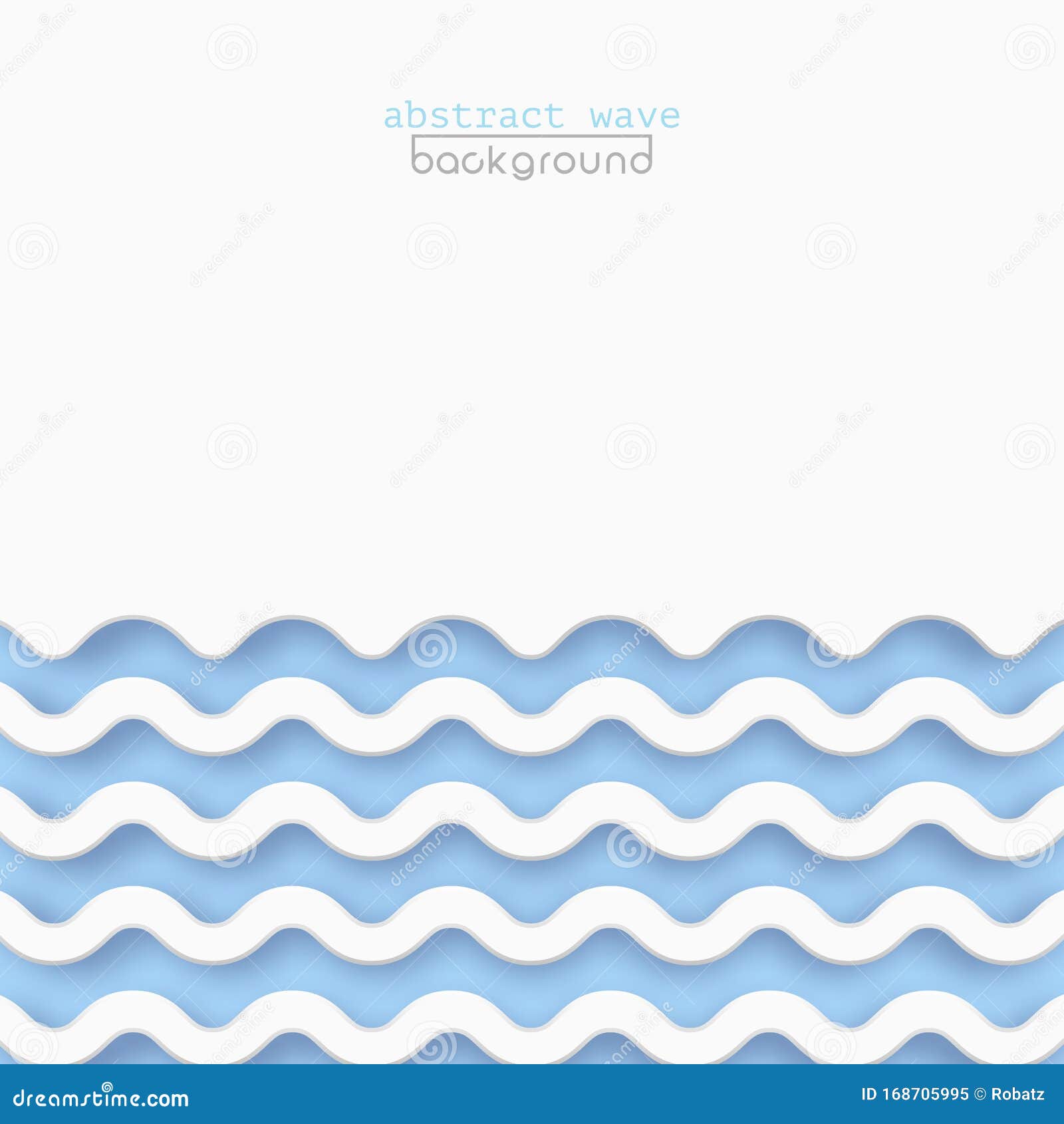 Abstract Blue Waves Background for Design. Vector Marine Wallpaper ...