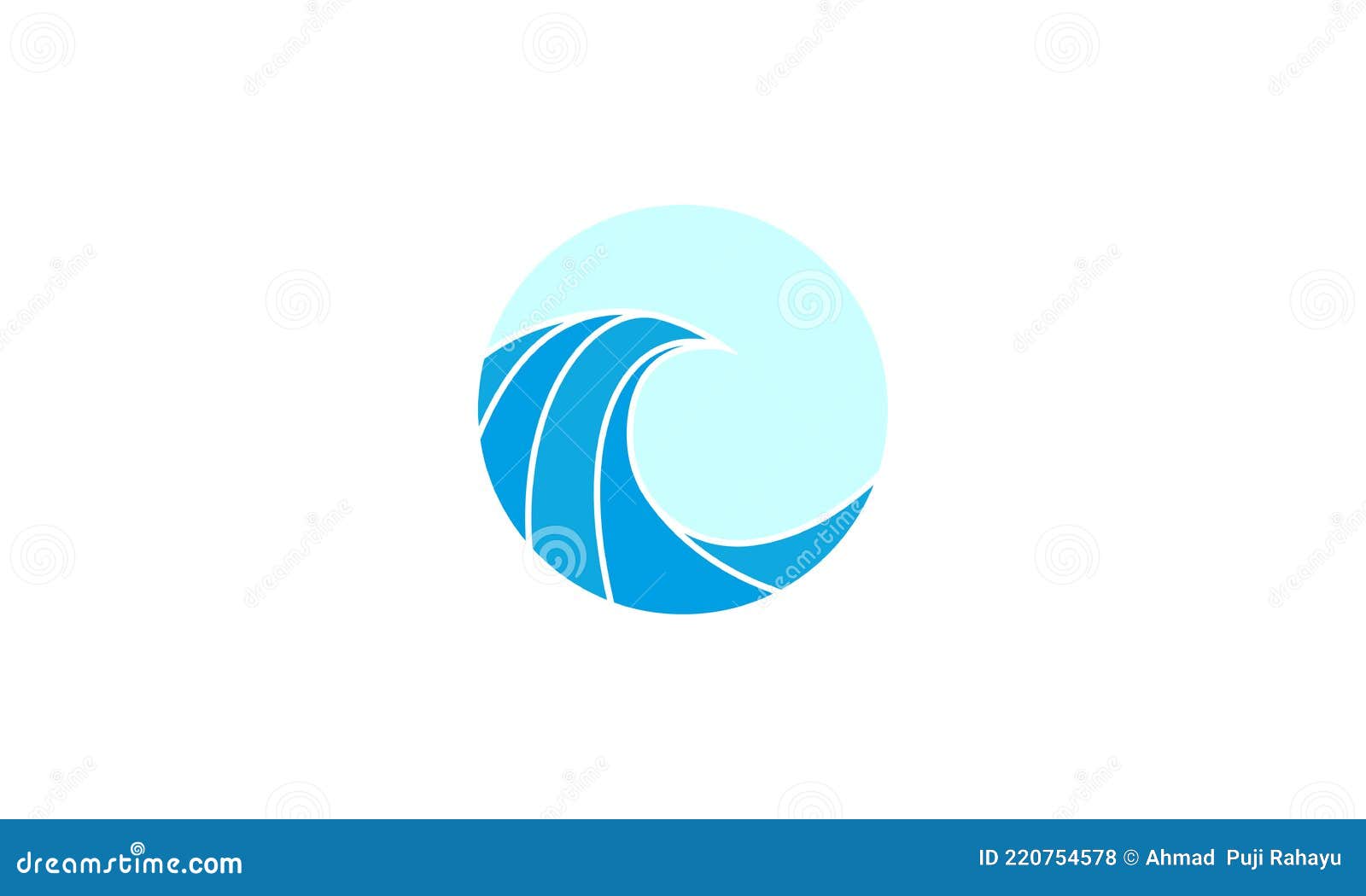 Abstract Blue Waves Logo Vector Icon Illustration Design Stock Vector ...