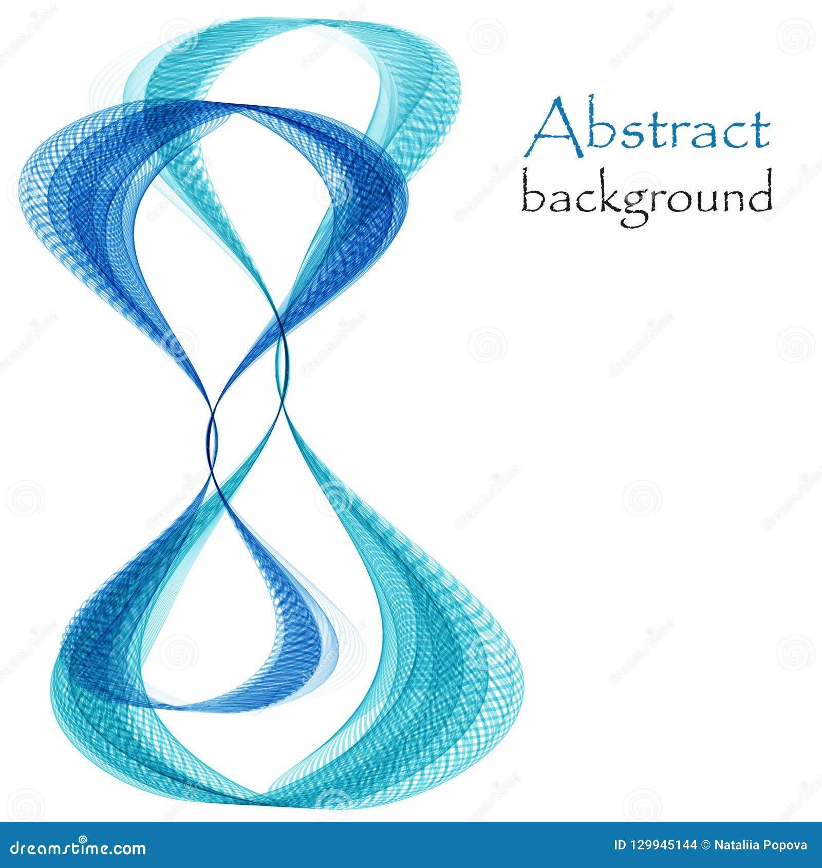 Abstract Waves in the Shape of the Figure Eight Stock Vector ...