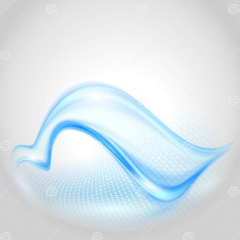 Abstract Blue Waving Background Stock Vector - Illustration of ...