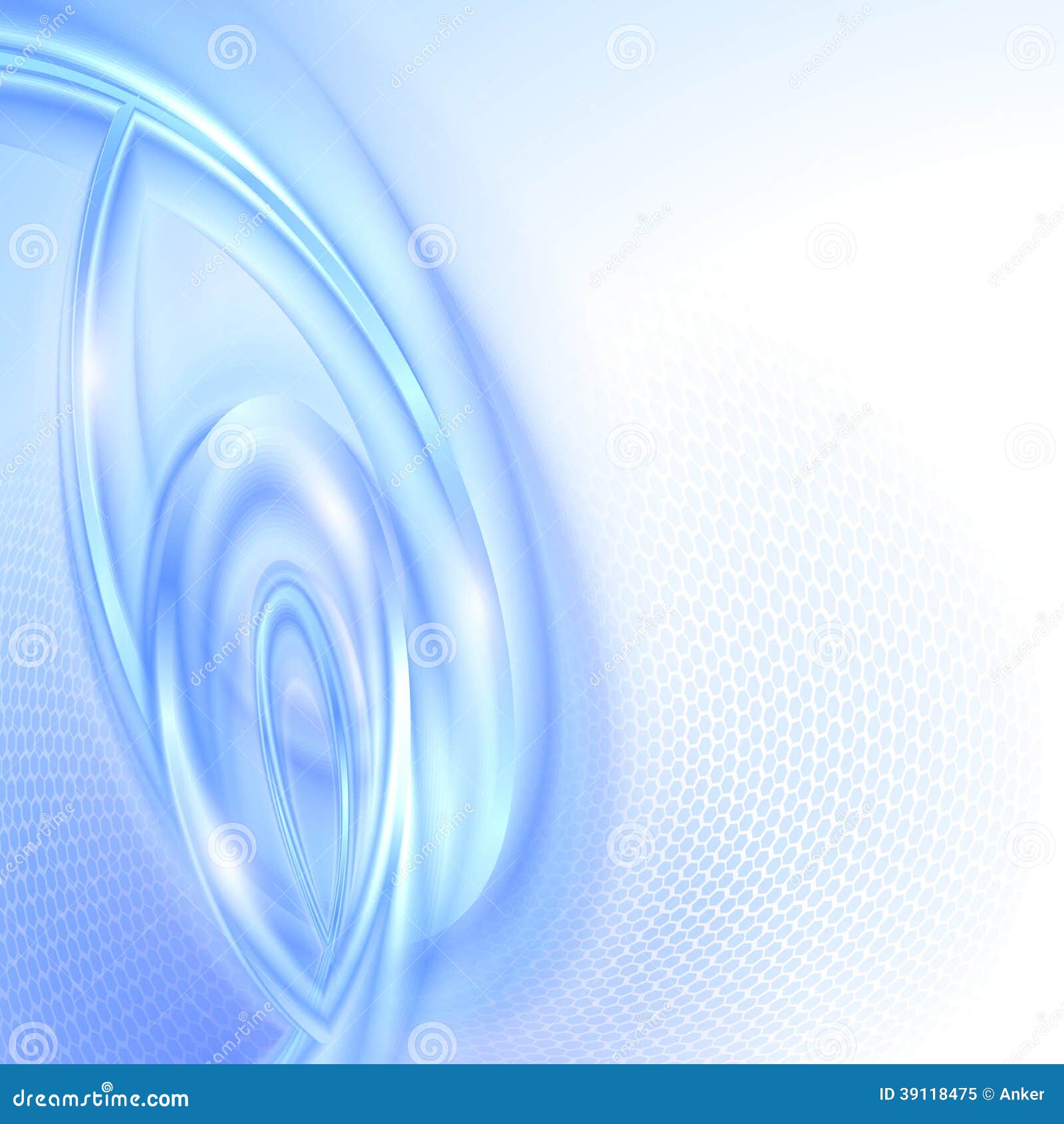 Abstract Blue Waving Background Stock Vector - Illustration of design ...