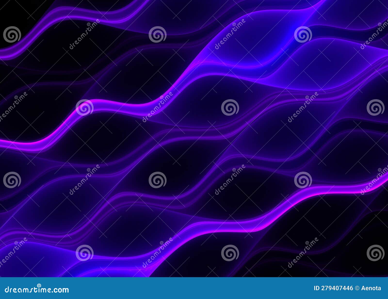 Abstract Blue Wavy Background Stock Illustration - Illustration of ...
