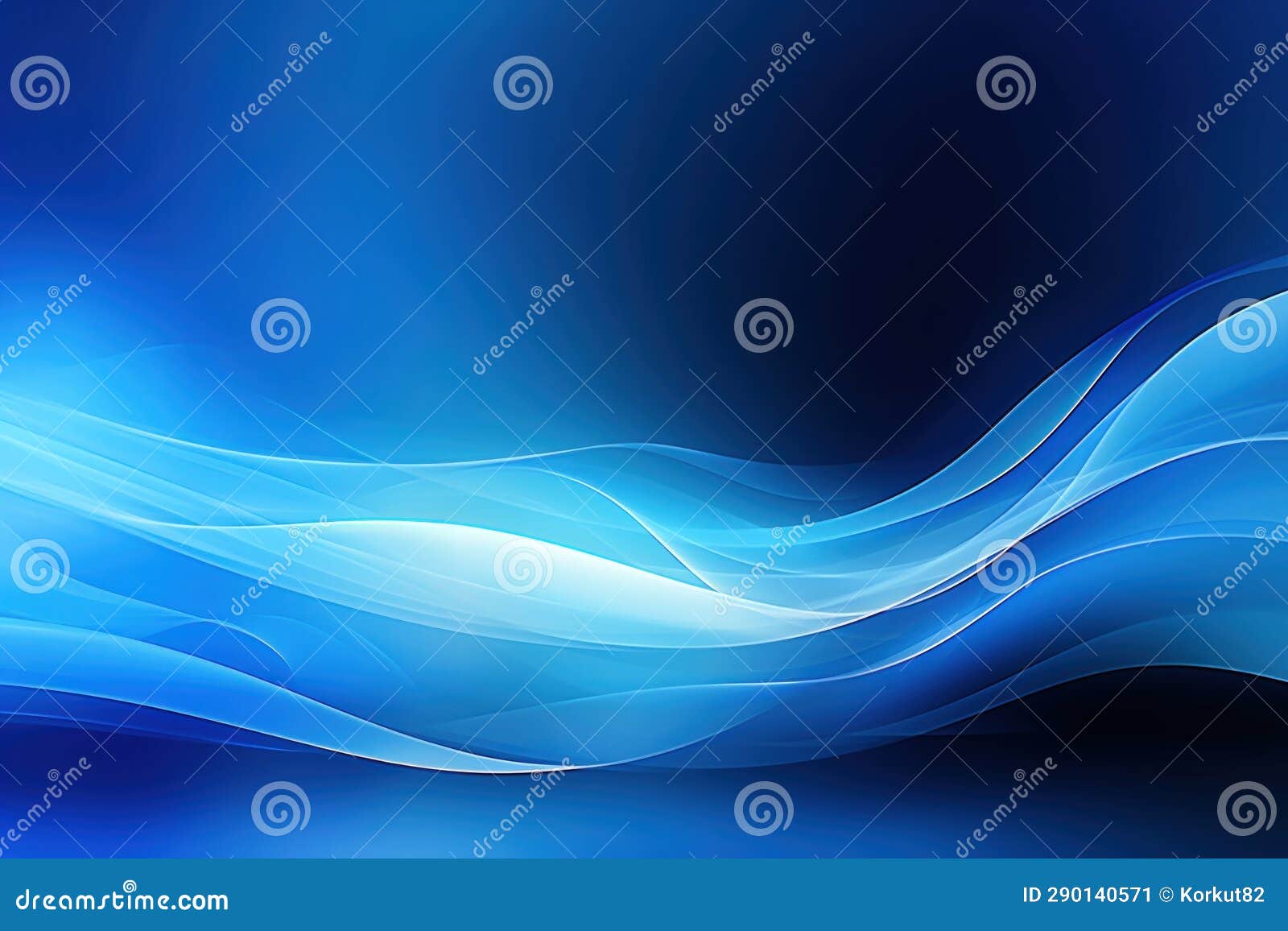 Abstract Blue Wavy Background Stock Illustration - Illustration of ...
