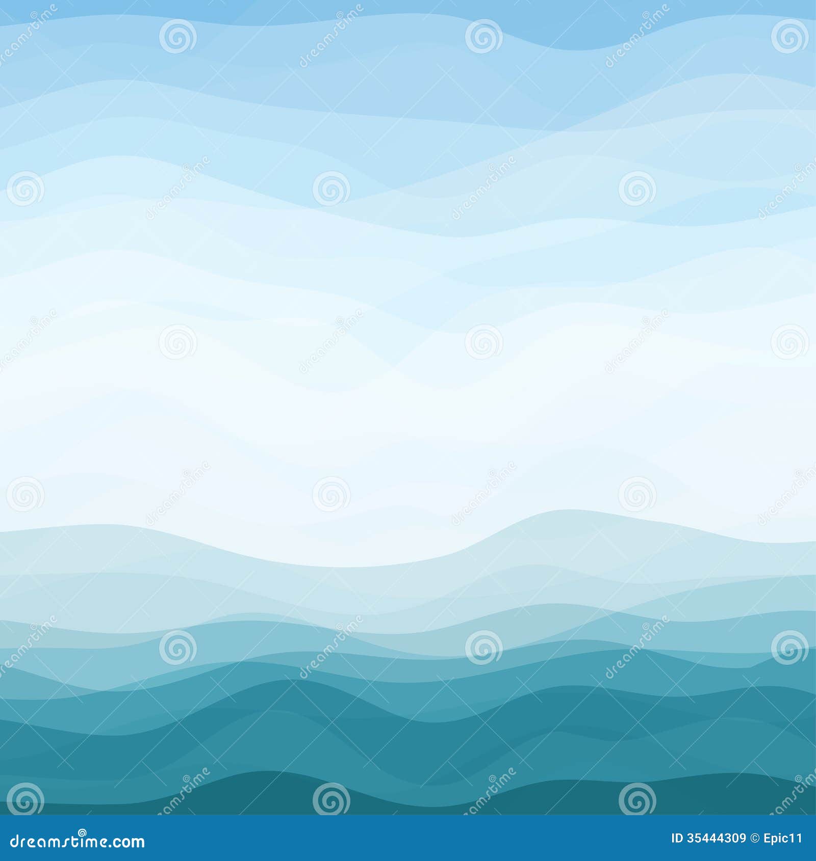 Abstract Blue Wavy Background Stock Vector - Illustration of ...