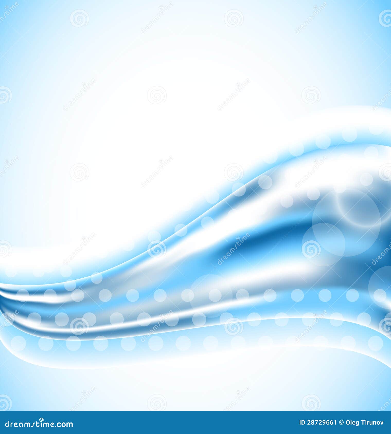 Abstract Blue Wavy Background, Design Template Stock Vector ...