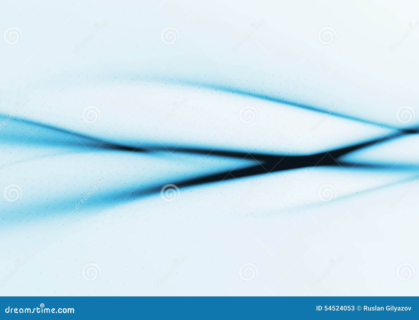 Abstract Blue Wavy Background Stock Illustration - Illustration of ...