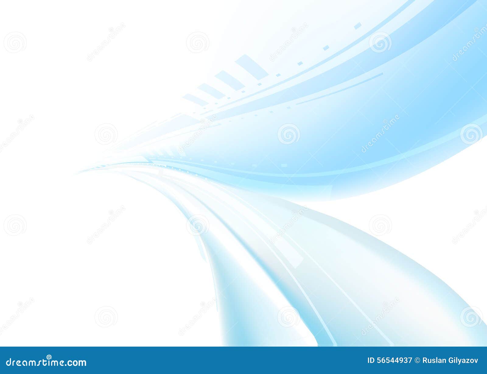 Abstract Blue Wavy Background Stock Vector - Illustration of effect ...