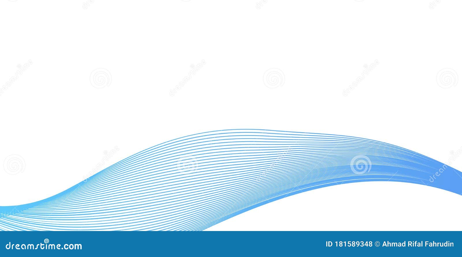 Abstract Blue Wavy Lines Background Stock Vector - Illustration of ...