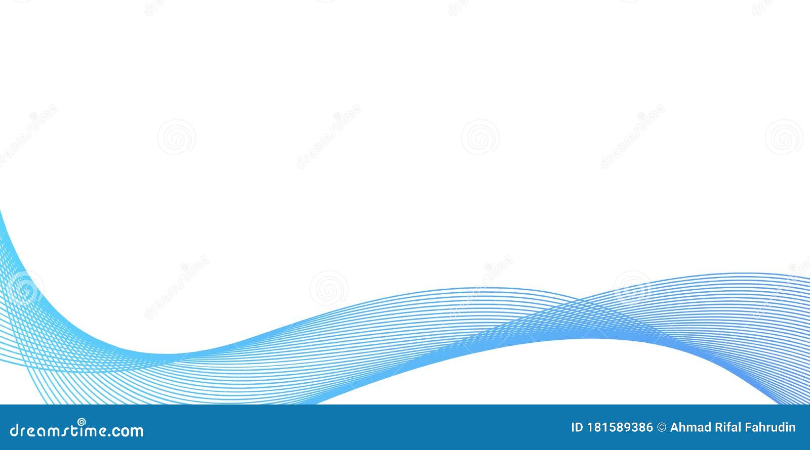 Abstract Blue Wavy Lines Background Stock Vector - Illustration of ...