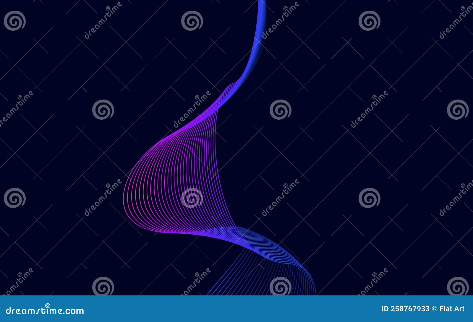 Abstract Blue Wavy Lines Background Stock Vector - Illustration of ...