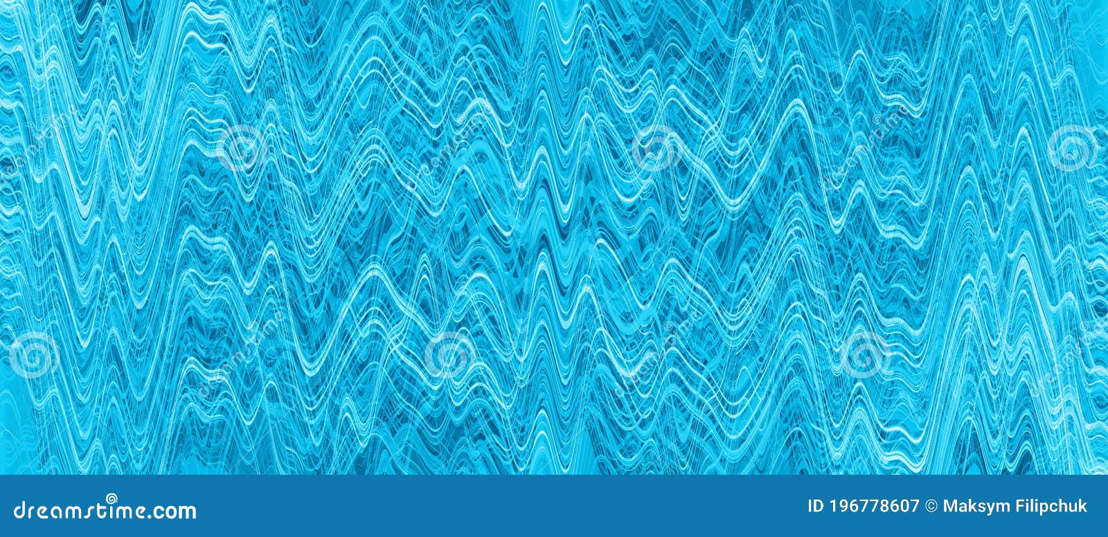 Abstract Blue Wavy Lines Pattern Stock Illustration - Illustration of ...