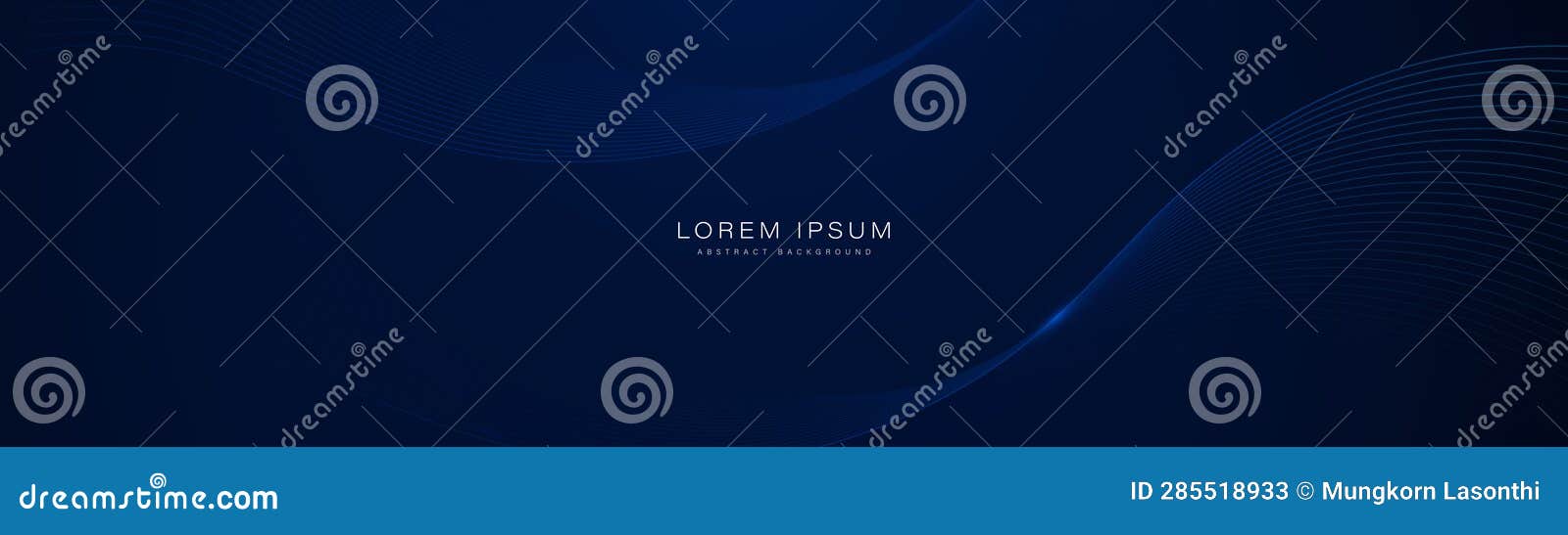 Abstract Blue Wavy Lines Technology Background. Futuristic Hi ...