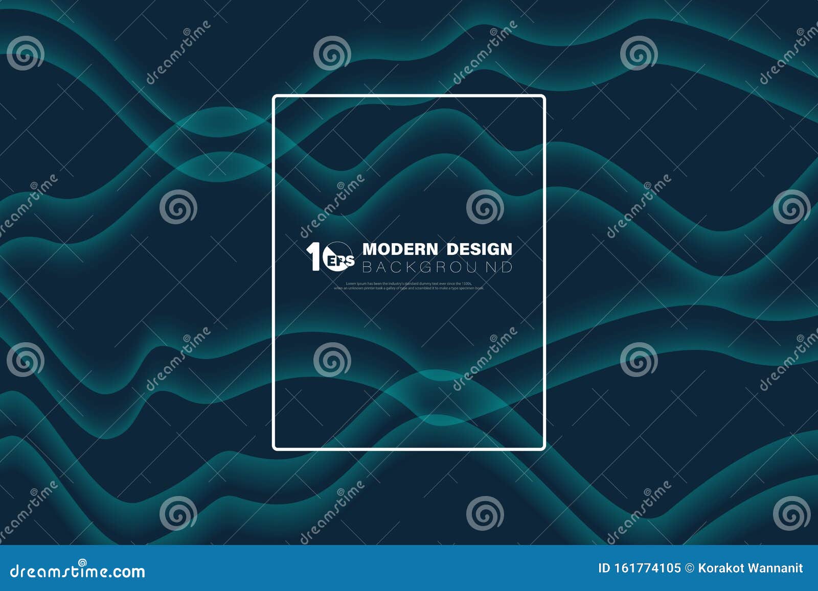 Abstract Blue Wavy Pattern Design of Decoration Background ...