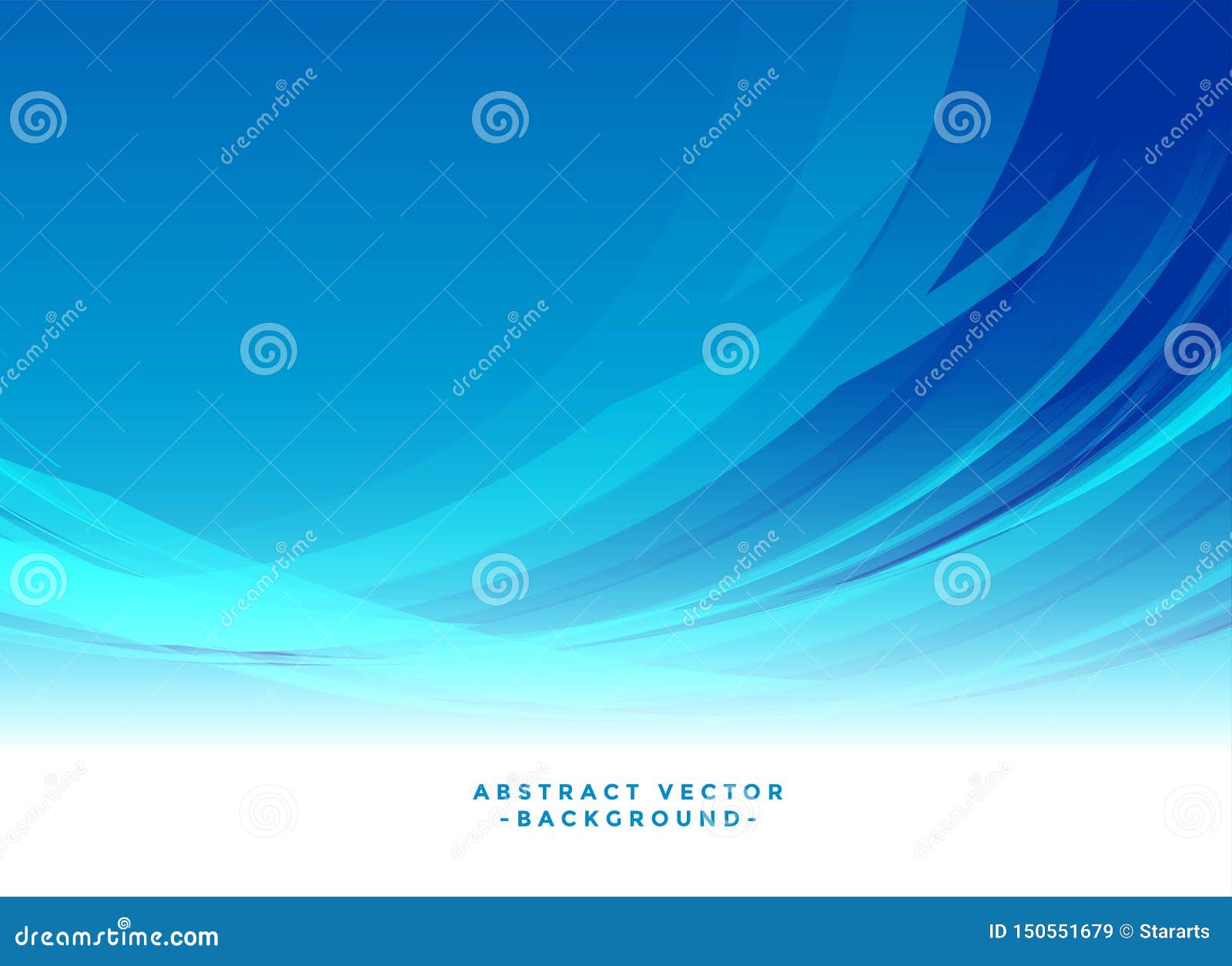 Abstract Blue Wavy Shape Background Stock Vector - Illustration of wave ...