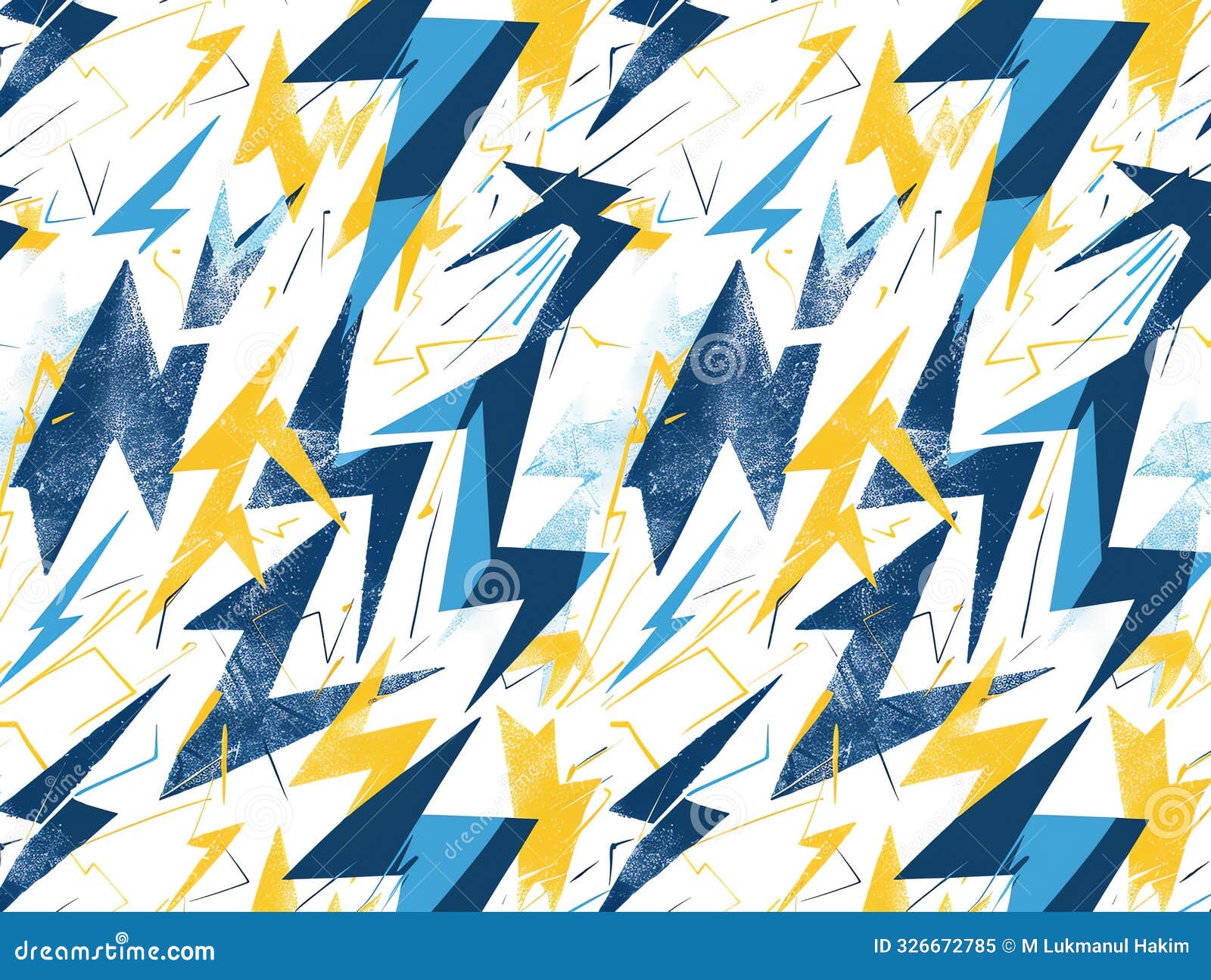 Abstract Blue and White Bolt Geometric Pattern Stock Image - Image of ...