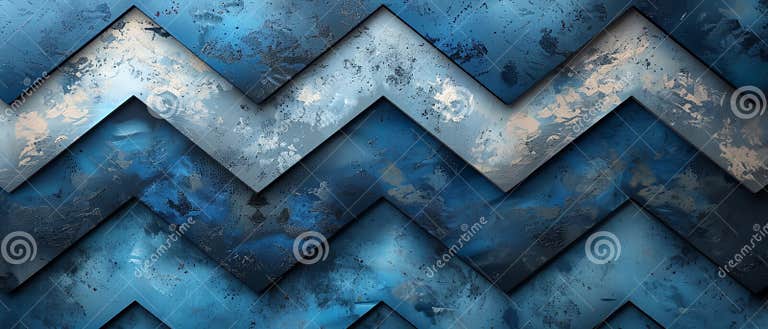 Abstract Blue and White Chevron Pattern Background Stock Illustration ...