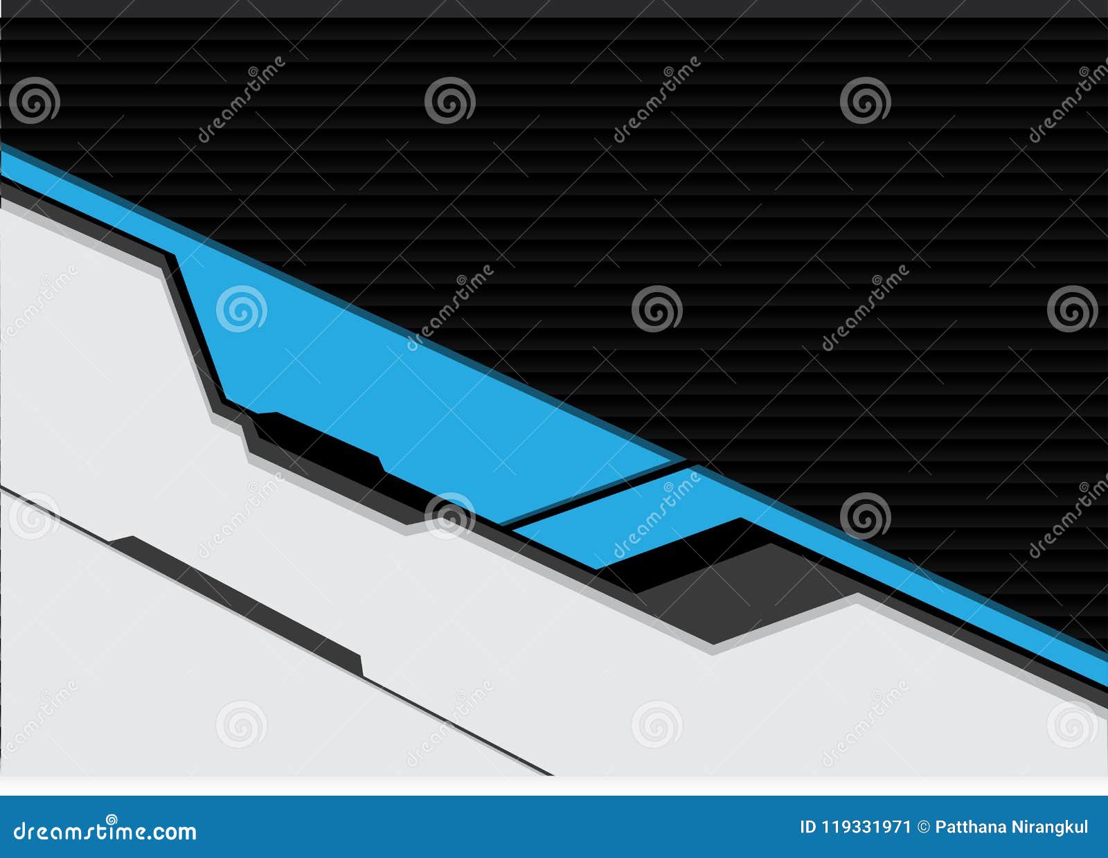 Abstract Blue White Cyber Futuristic with Dark Shutter Pattern Design ...