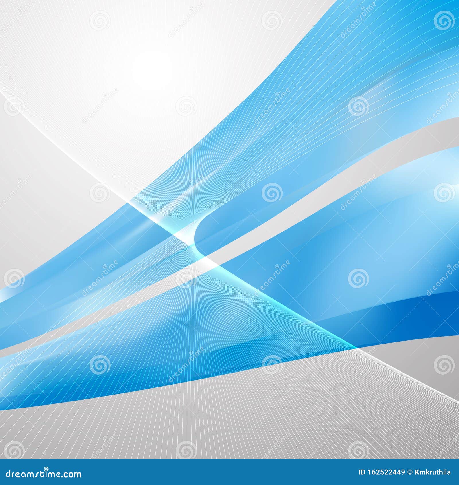 Abstract Blue and White Flow Curves Background Vector Image Stock ...
