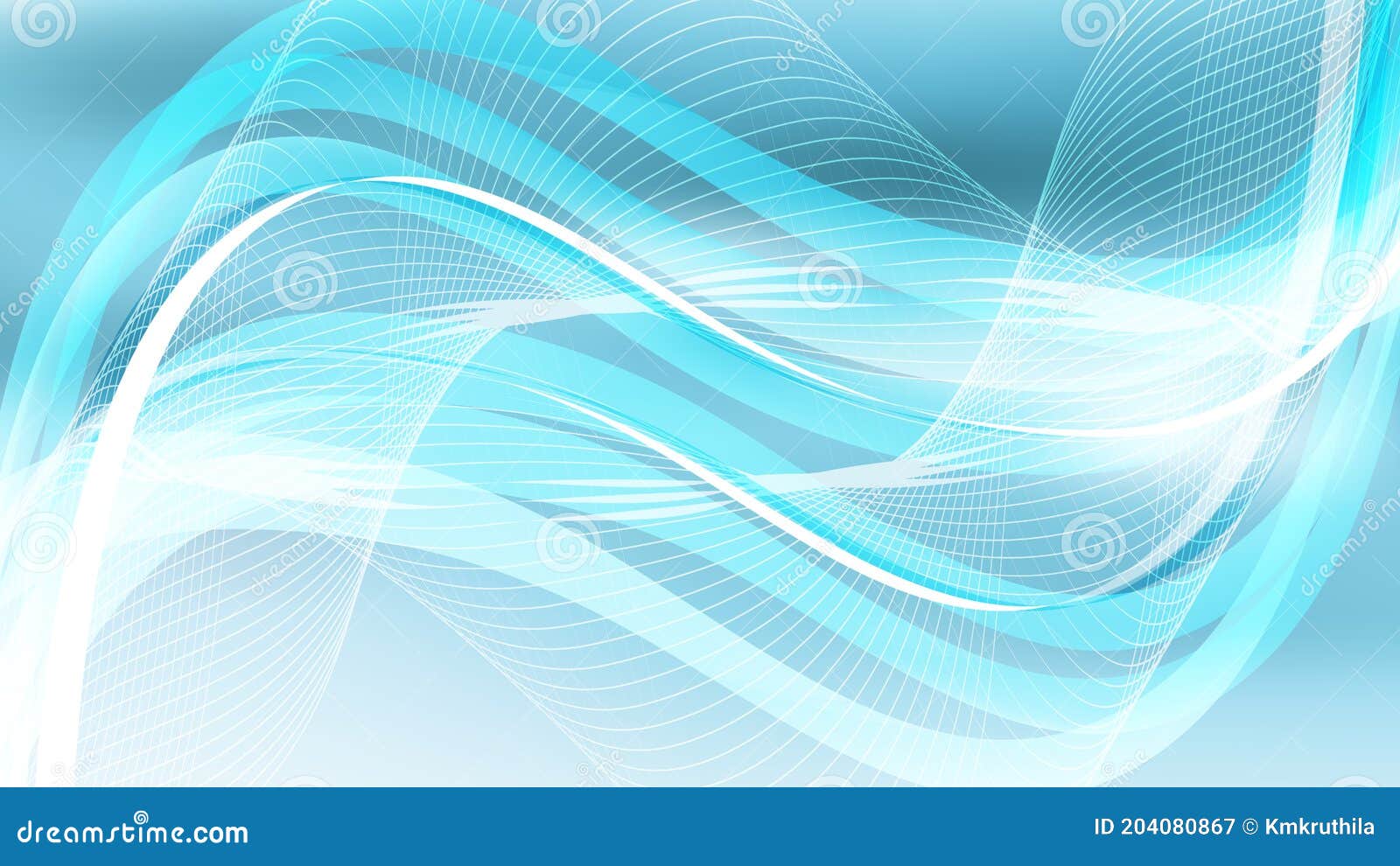 Abstract Blue and White Flow Curves Background Vector Image Stock ...