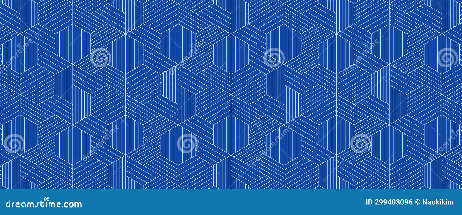 Abstract Blue White Hexagon, Geometric Background, Striped Polygon ...