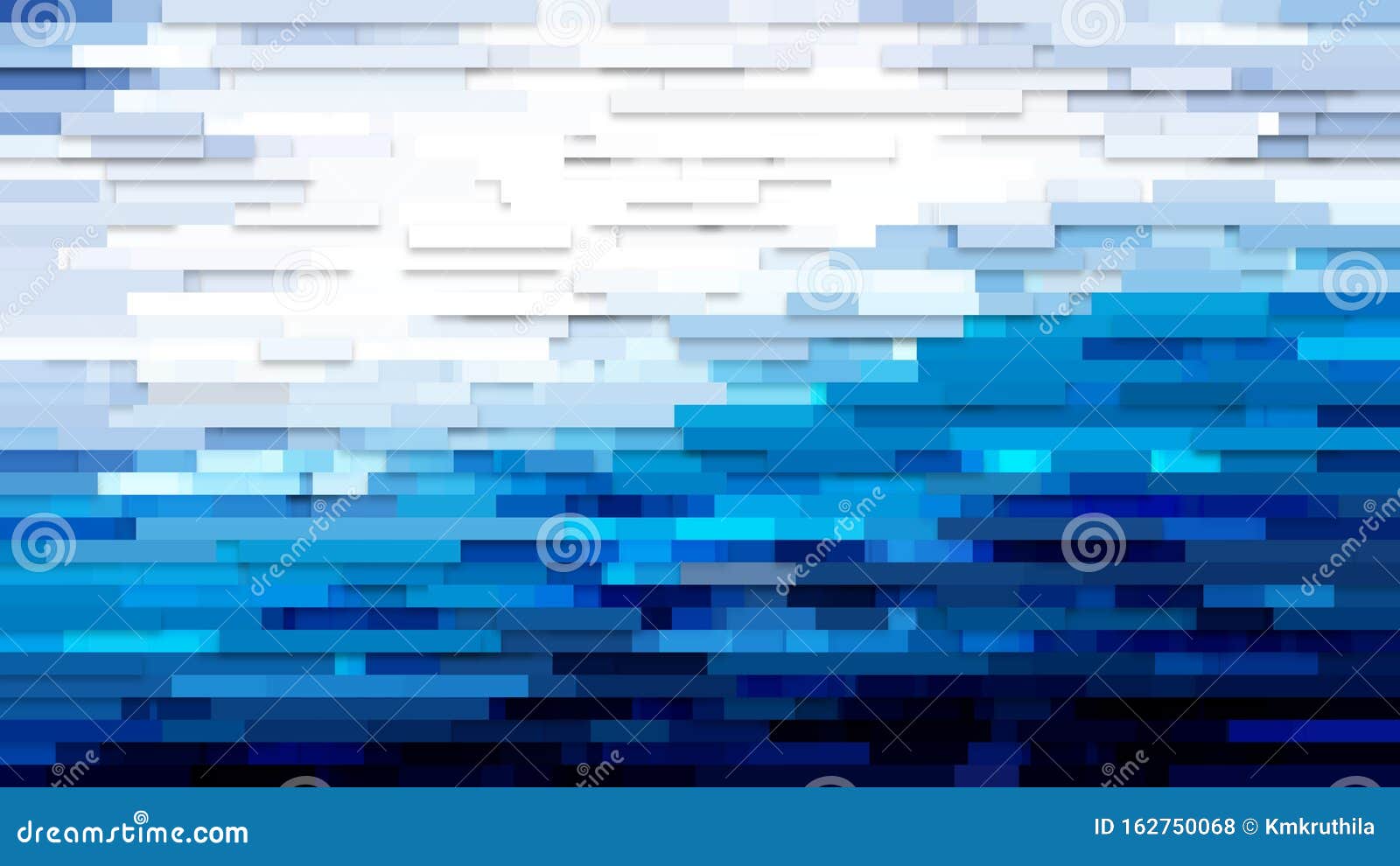 Abstract Blue and White Horizontal Lines and Stripes Background Stock ...