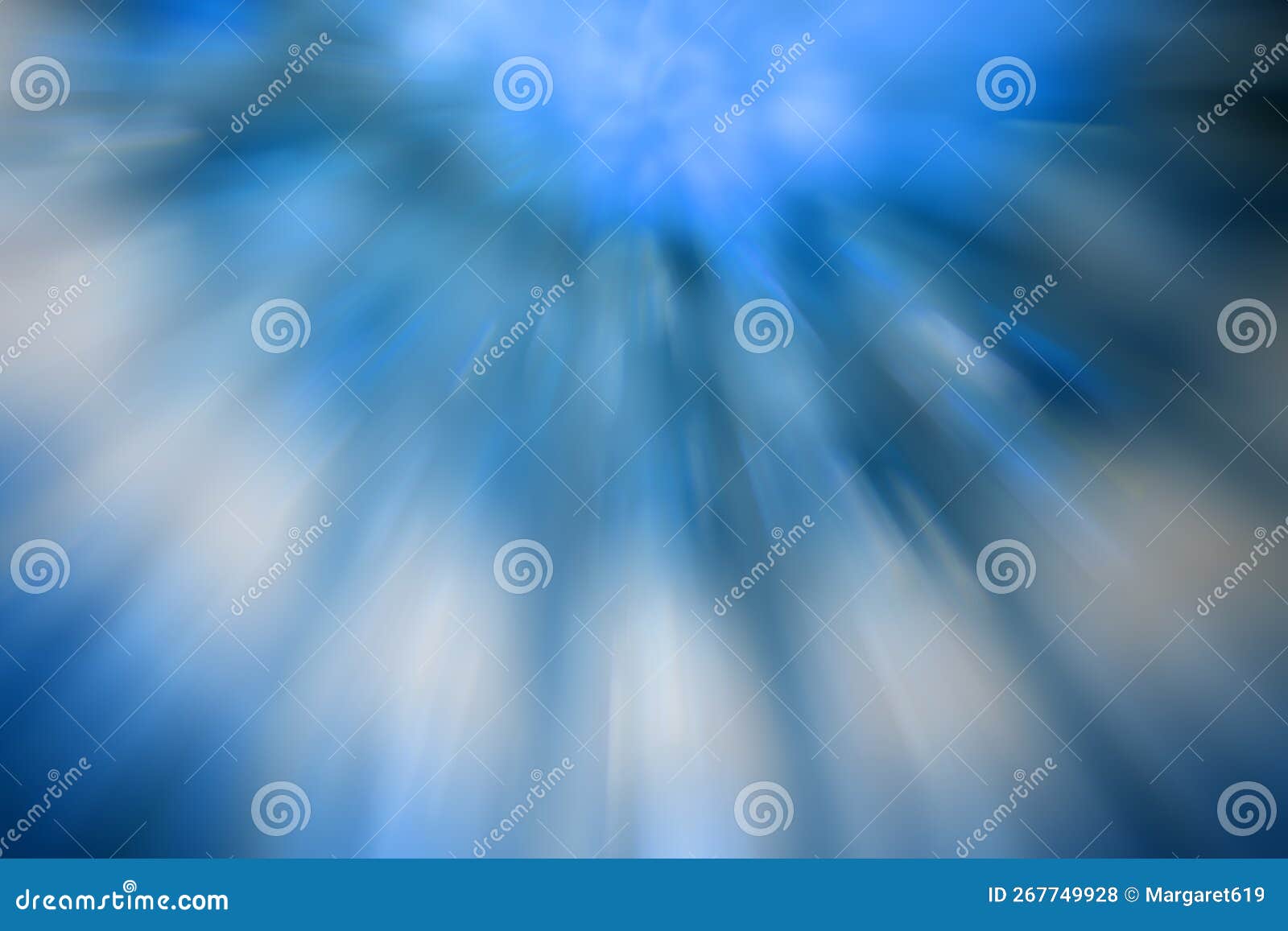 Abstract Blue White Light Rays on Blue Sky. Stock Photo - Image of ...