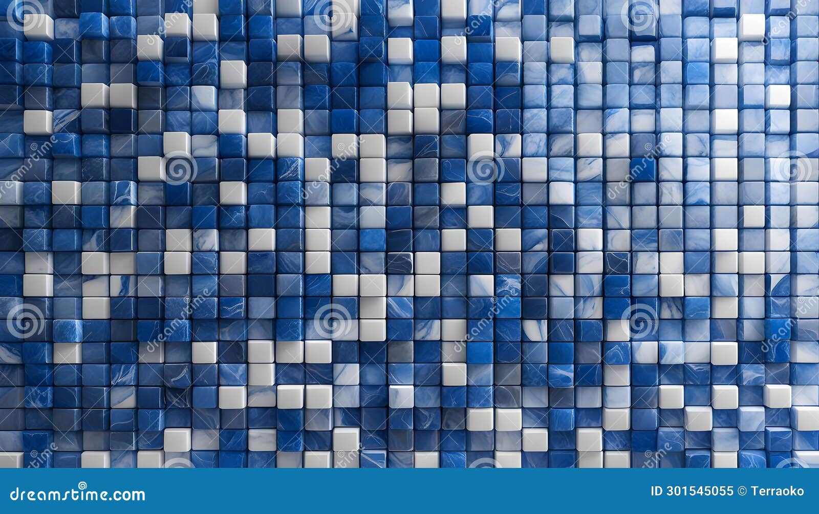 Abstract Blue and White Marble Stone, Geometric Rectangular Marble ...