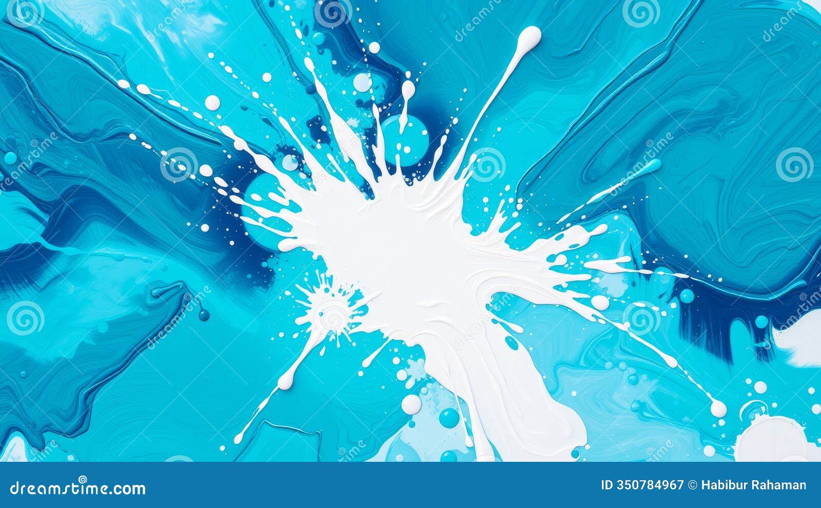 Abstract Blue and White Paint Splatter Stock Illustration ...