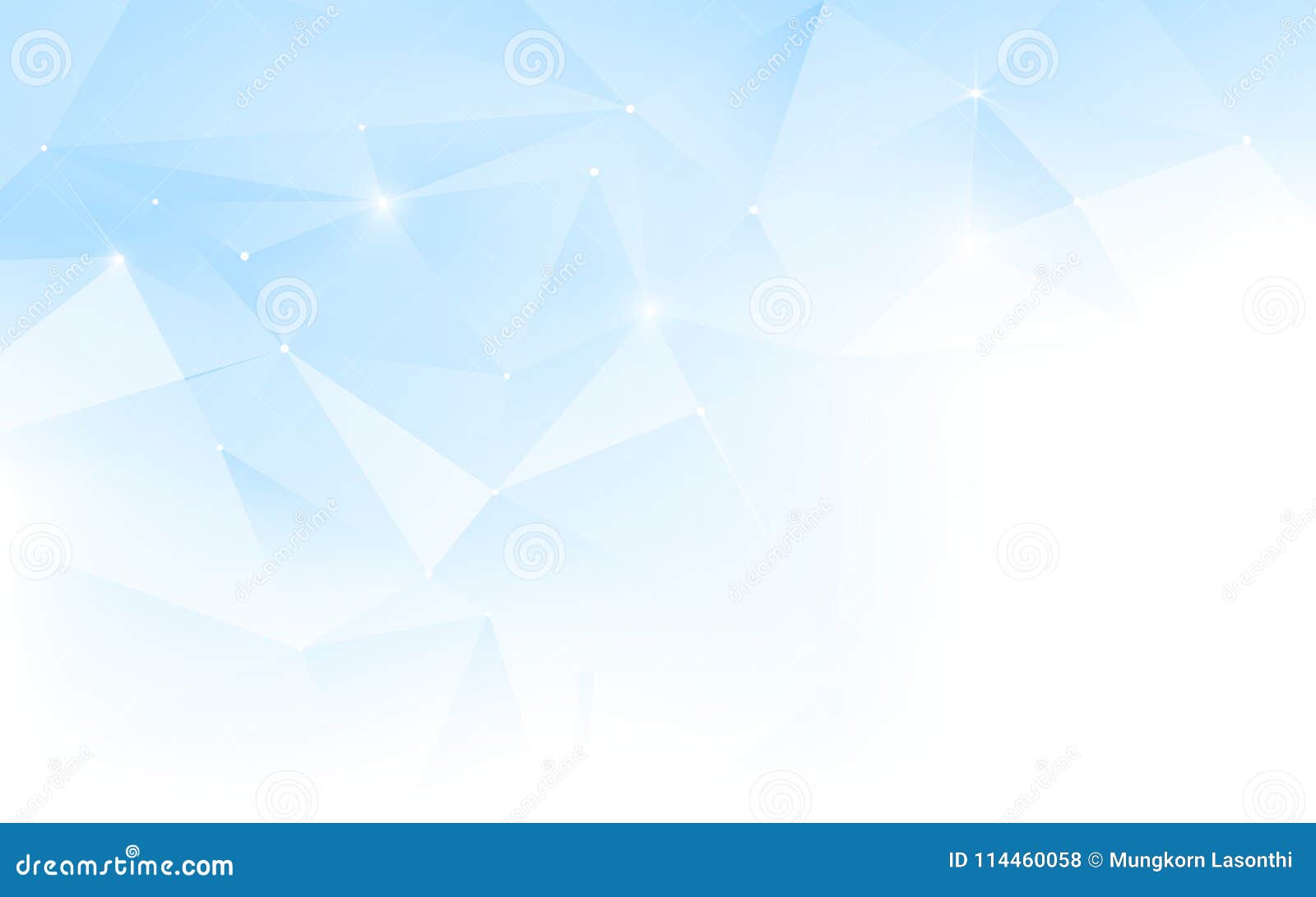 Abstract Blue and White Polygonal Mosaic Background. Template Brochure ...