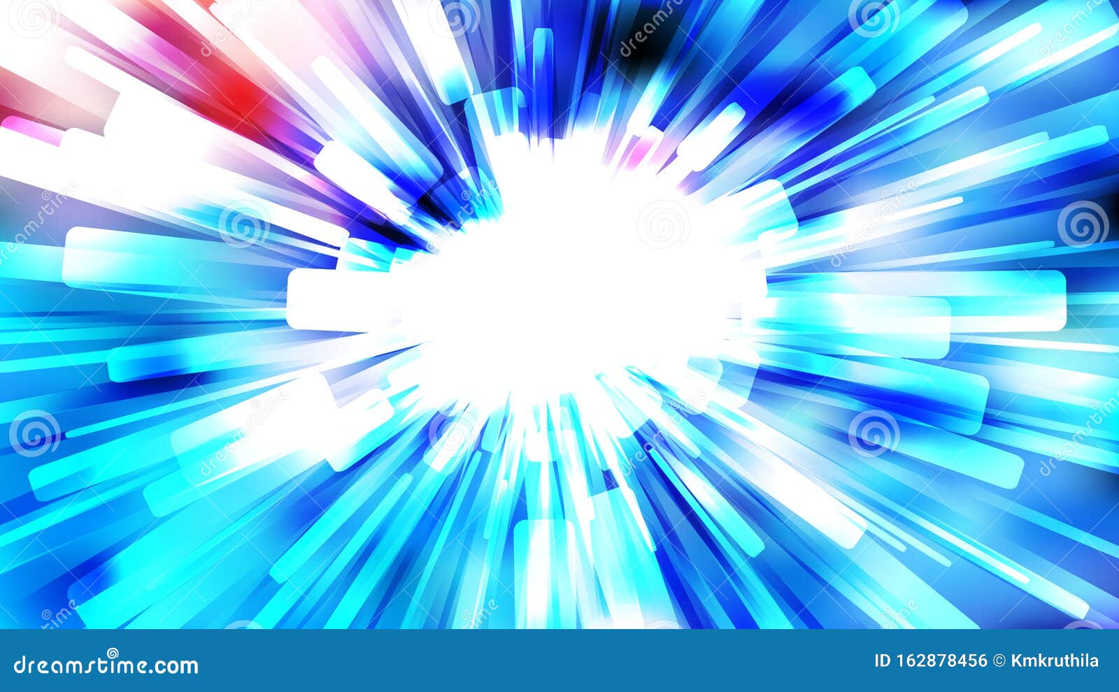 Abstract Blue and White Radial Explosion Background Vector Art Stock ...