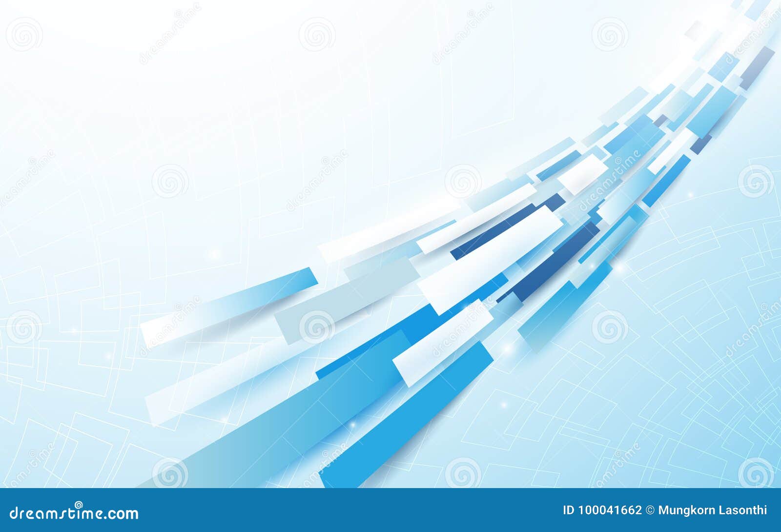Abstract Blue and White Rectangles Line Motion Background Stock Vector ...