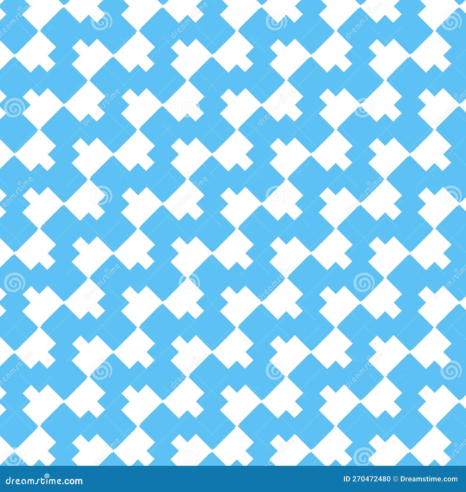 Blue and White Seamless Pattern Stock Illustration - Illustration of ...