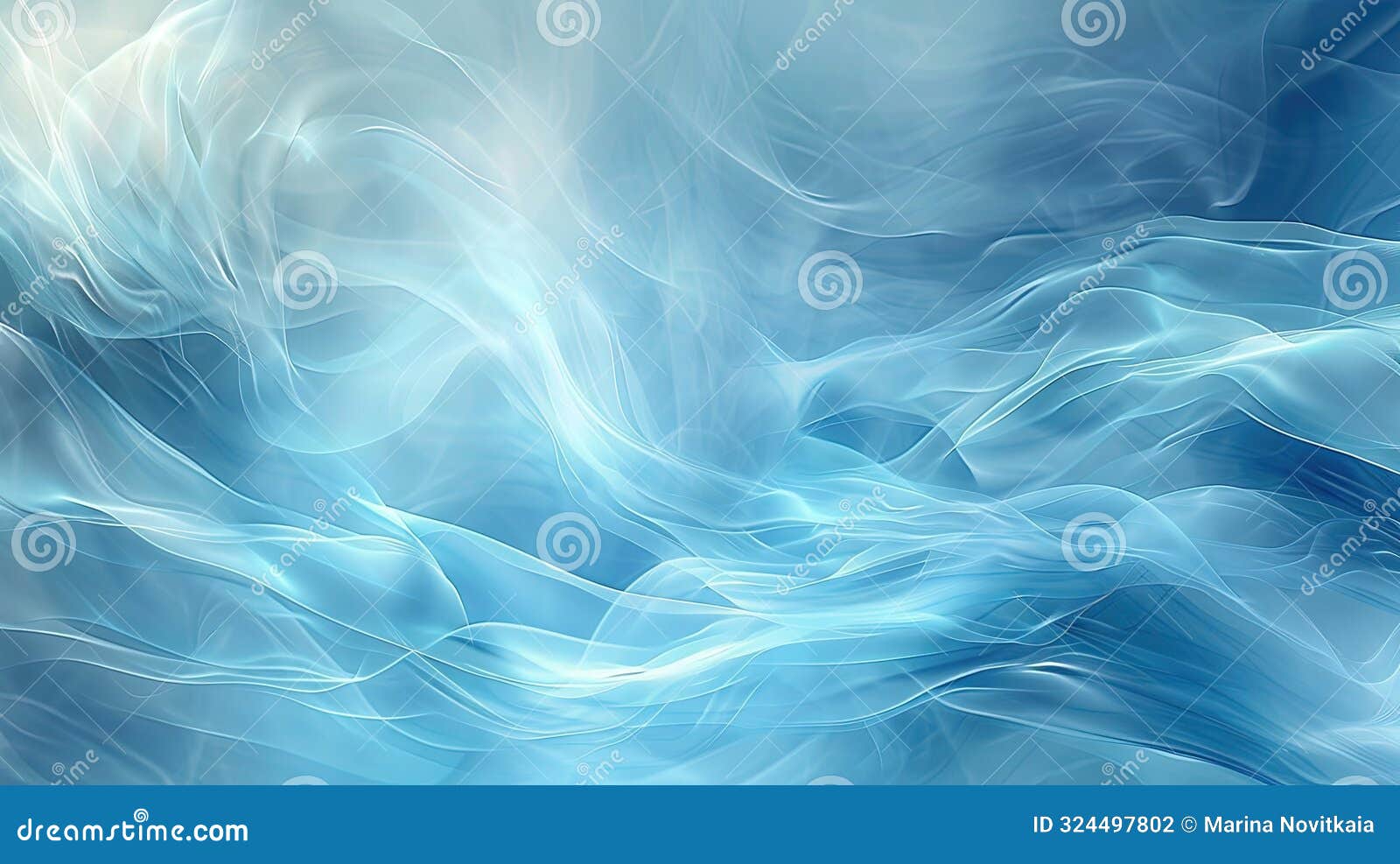 Abstract Blue and White Silk Fabric Texture. Showing Its Soft, Flowing ...