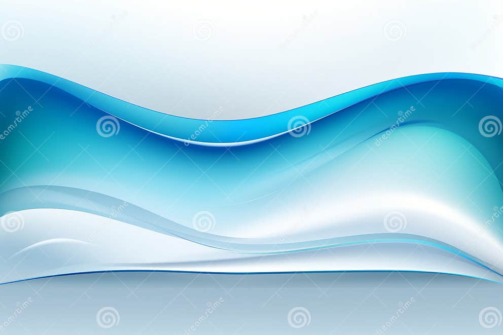 Abstract Blue and White Wave Background Stock Illustration ...