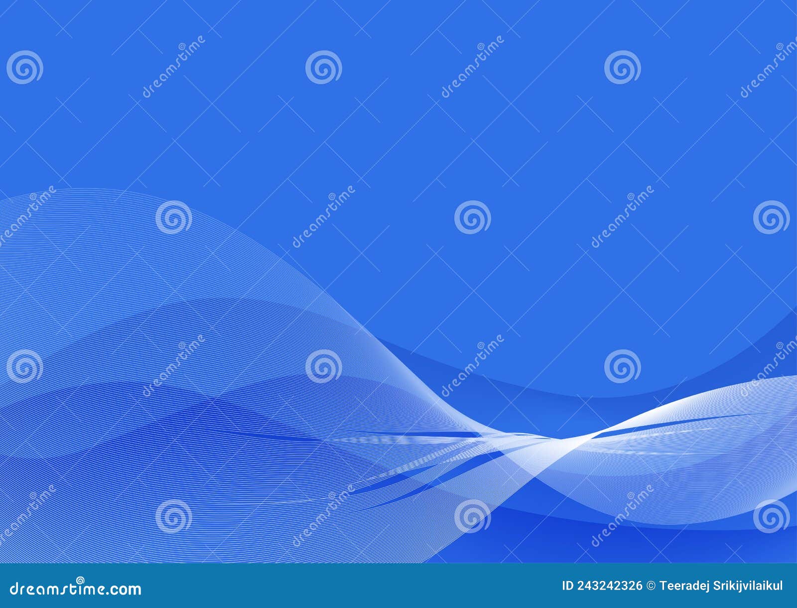 Abstract Blue and White Wave Background Stock Vector - Illustration of ...