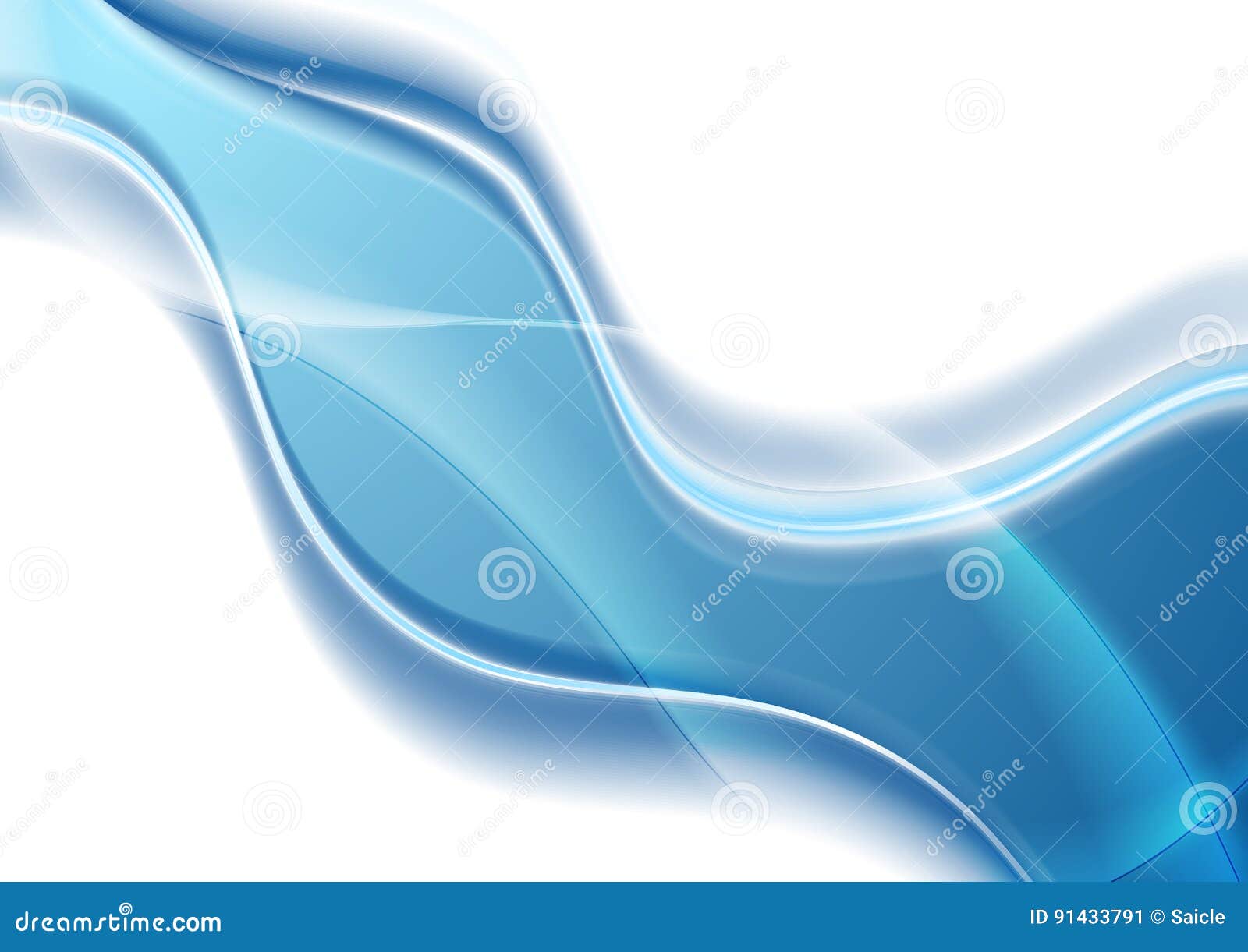 Abstract Blue and White Wavy Background Stock Vector - Illustration of ...