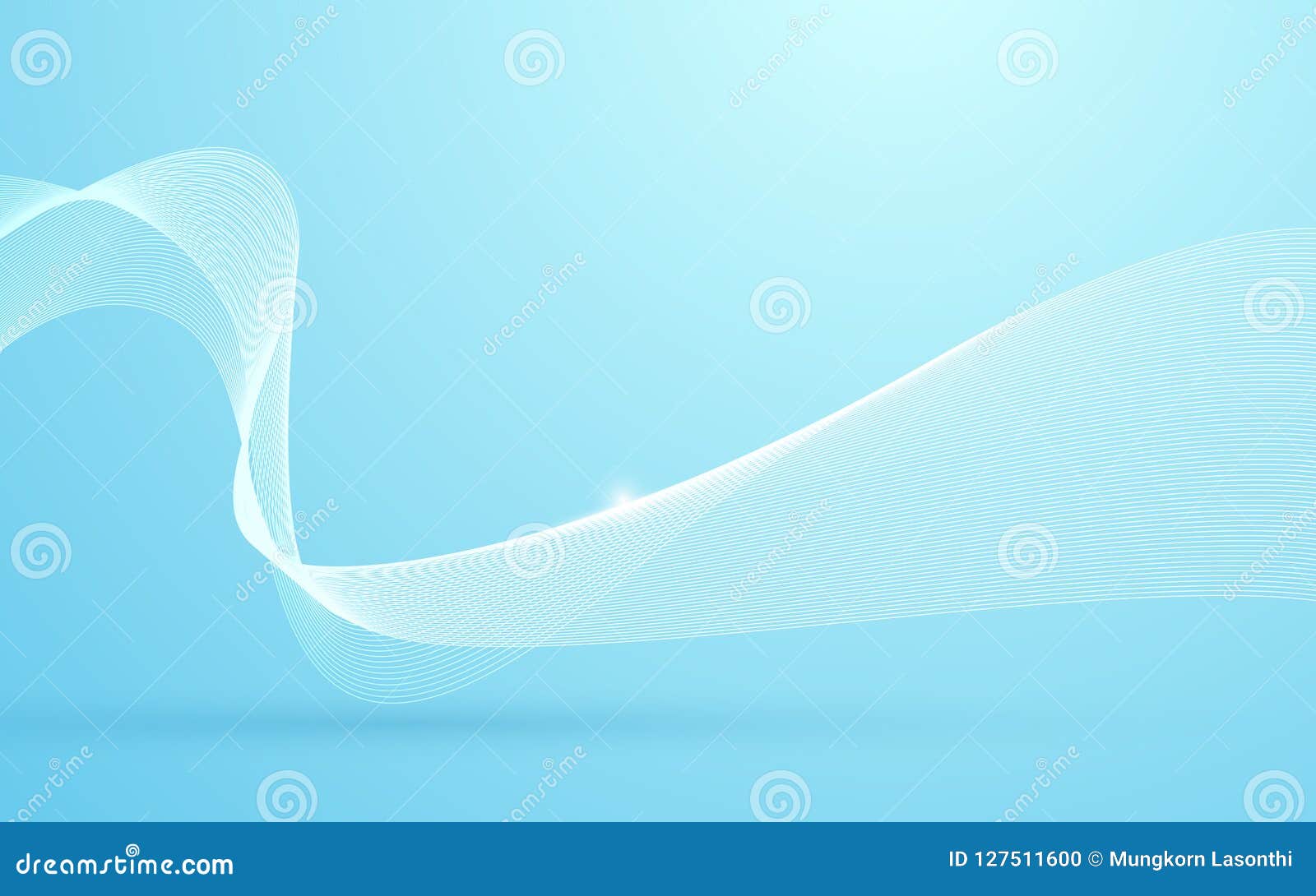 Abstract Blue and White Wavy Light Digital Background Stock Vector ...