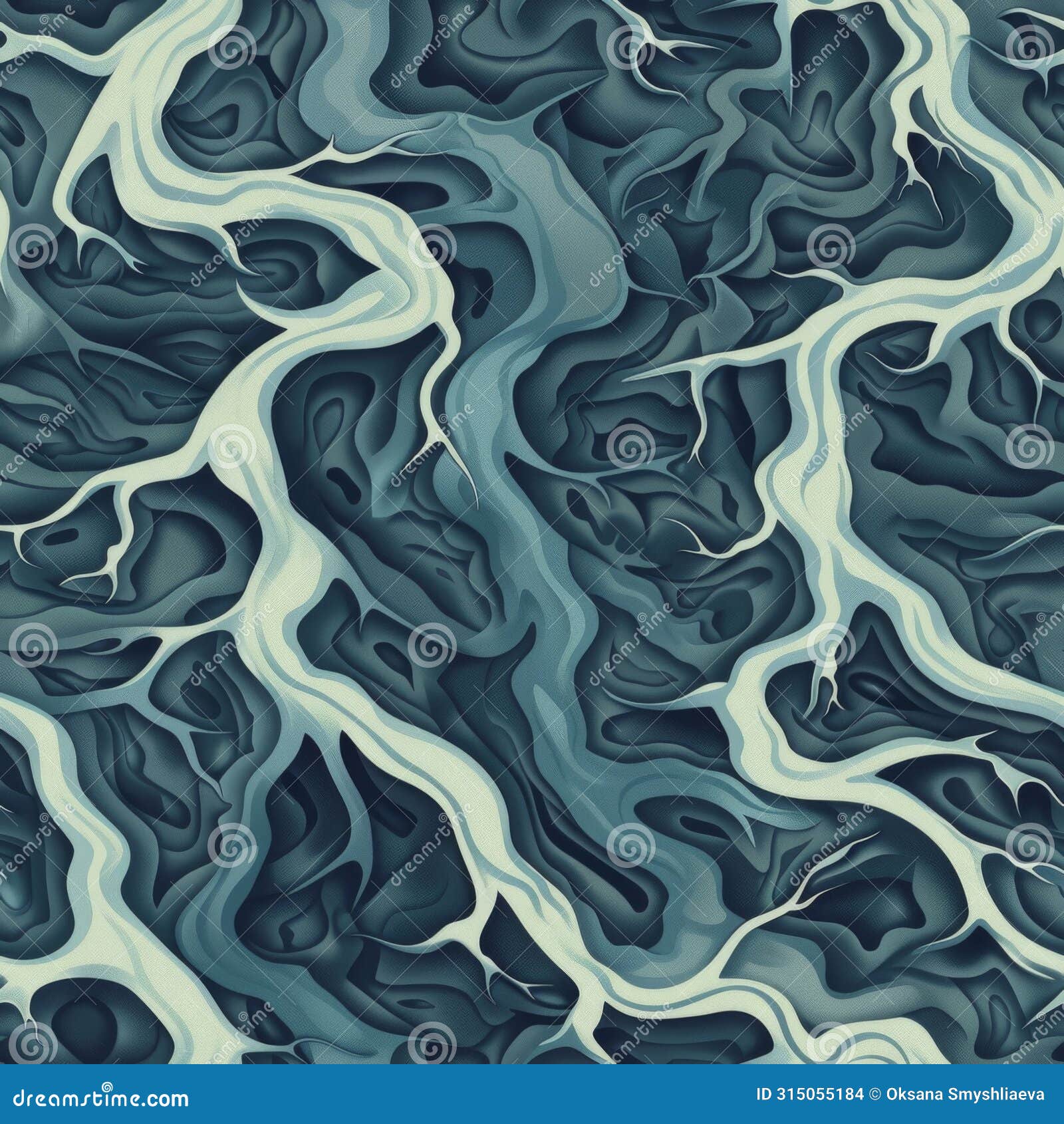 Abstract Blue and White Wavy Pattern Background Stock Photo - Image of ...