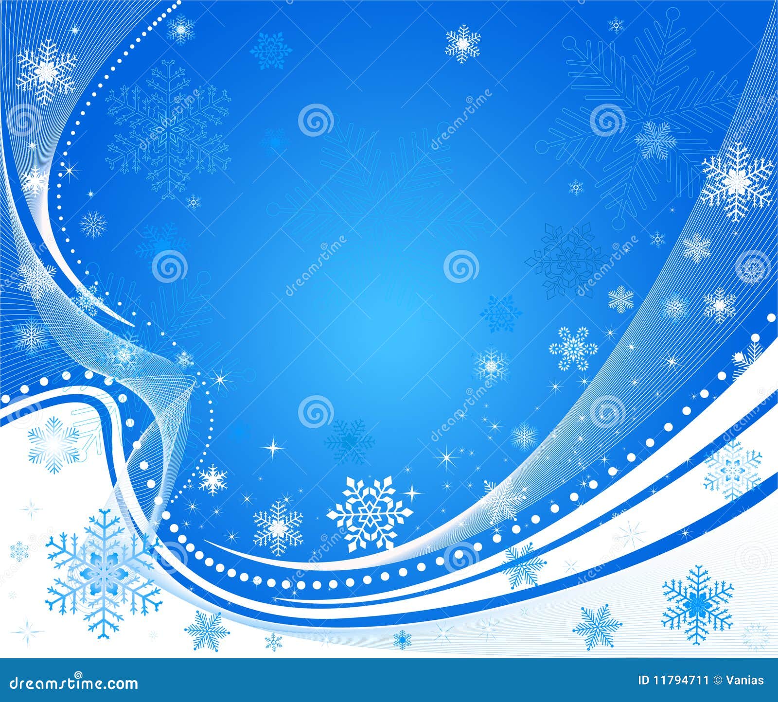 Abstract Blue Winter Background Stock Vector - Illustration of curve ...