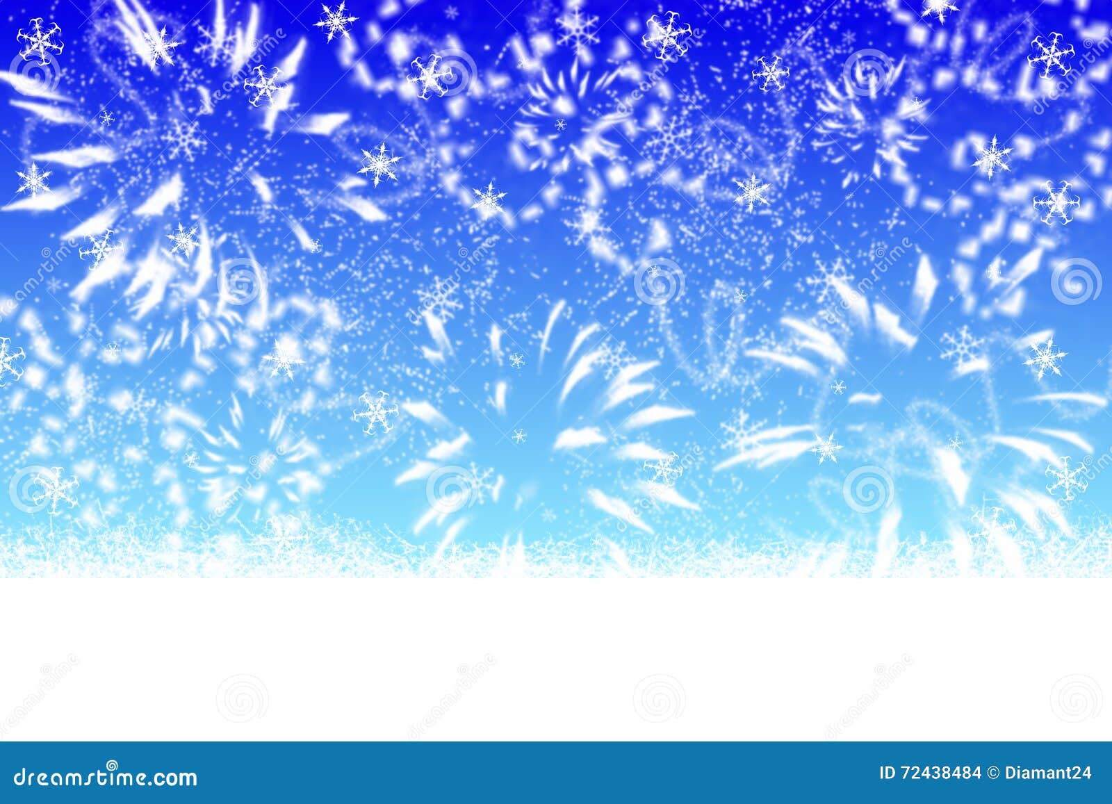 Abstract Blue Winter Background Stock Illustration - Illustration of ...