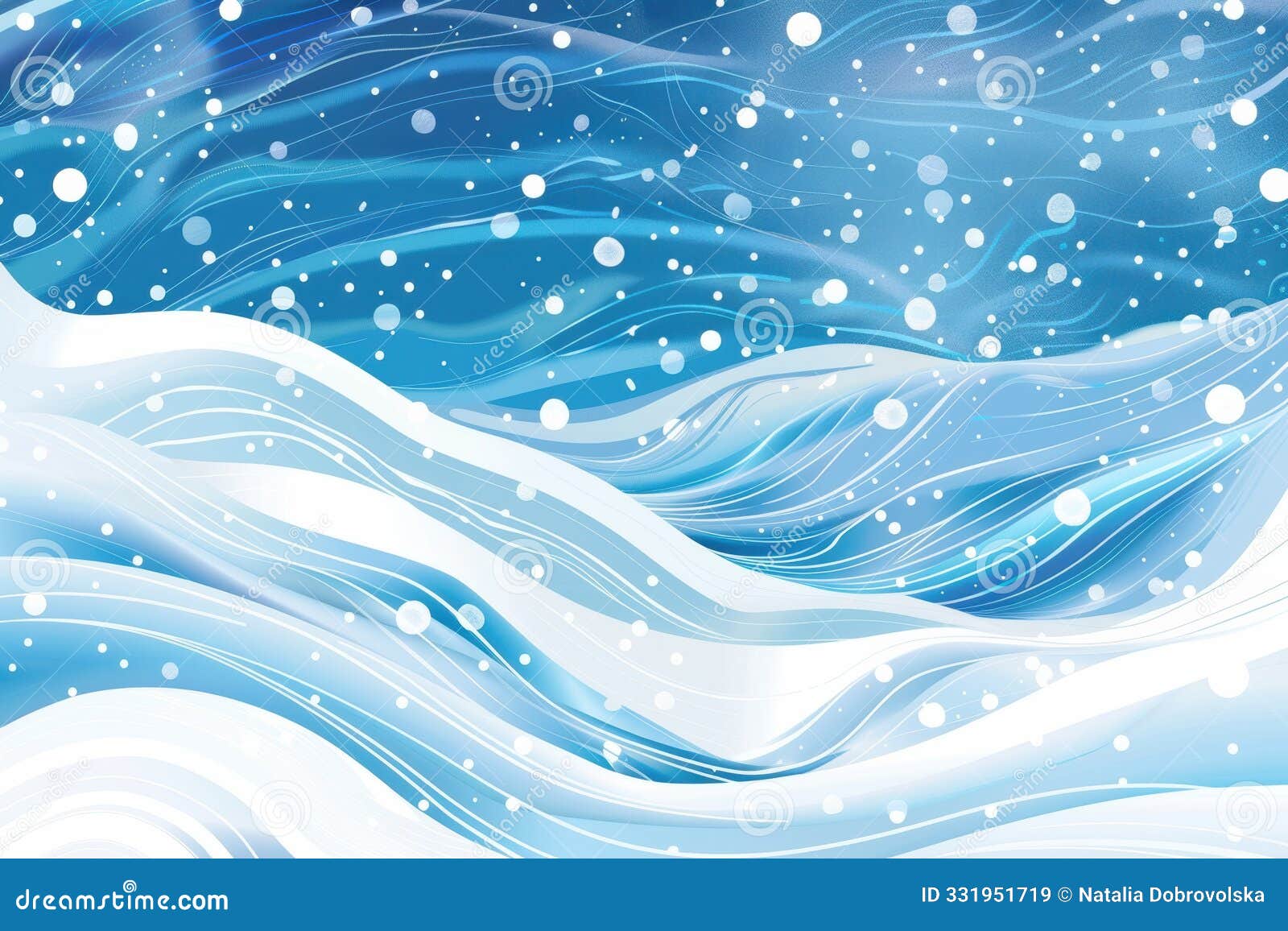 Abstract Blue Winter Background with Cold Tones, Icy Textures, and ...