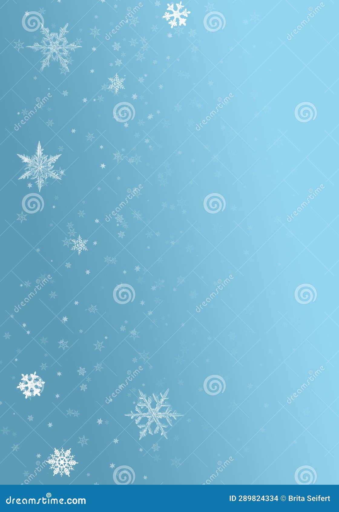 Abstract Blue Winter Background with Snow Flakes Stock Photo - Image of ...