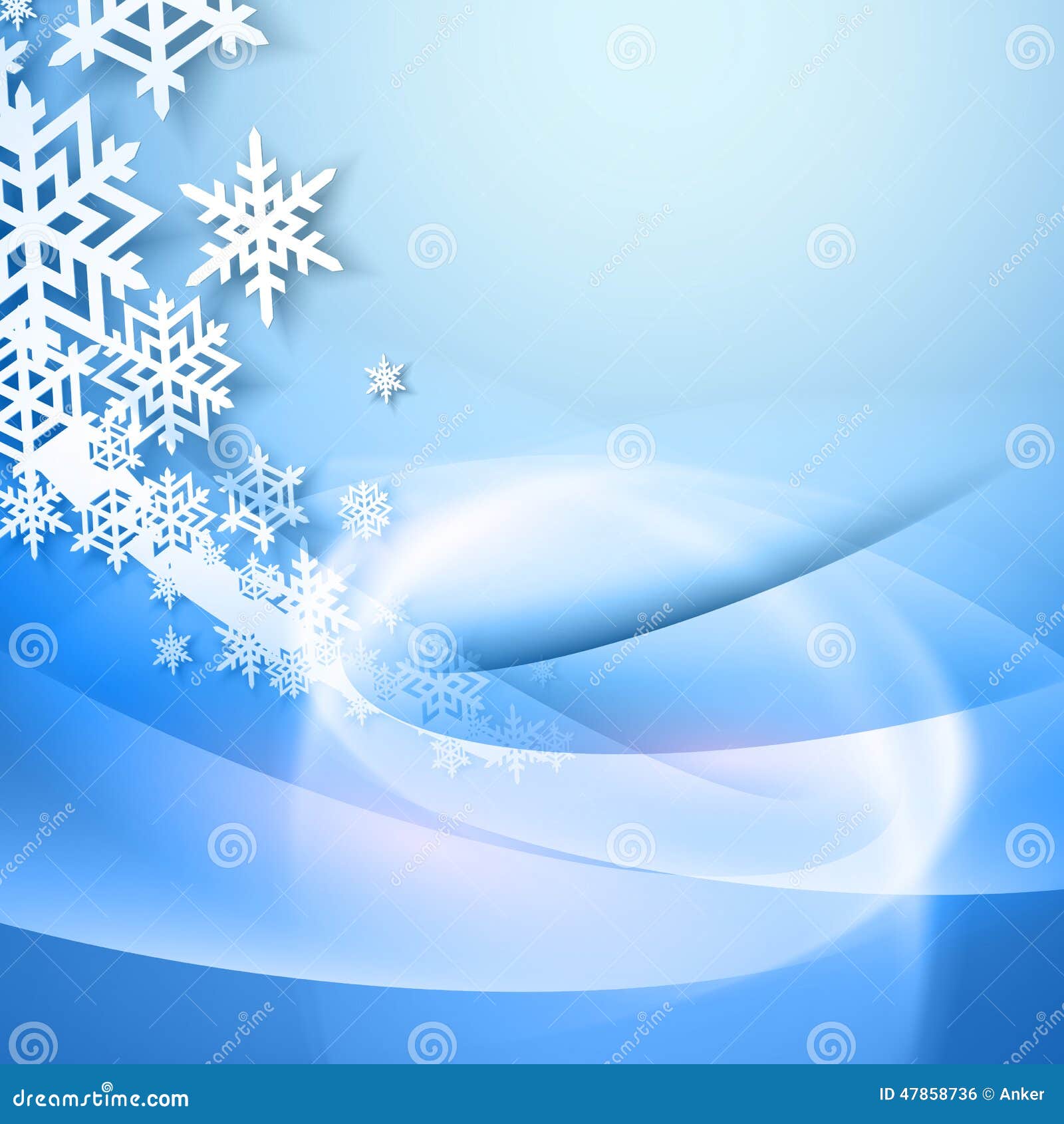Abstract Blue Winter Background Stock Vector - Illustration of curve ...