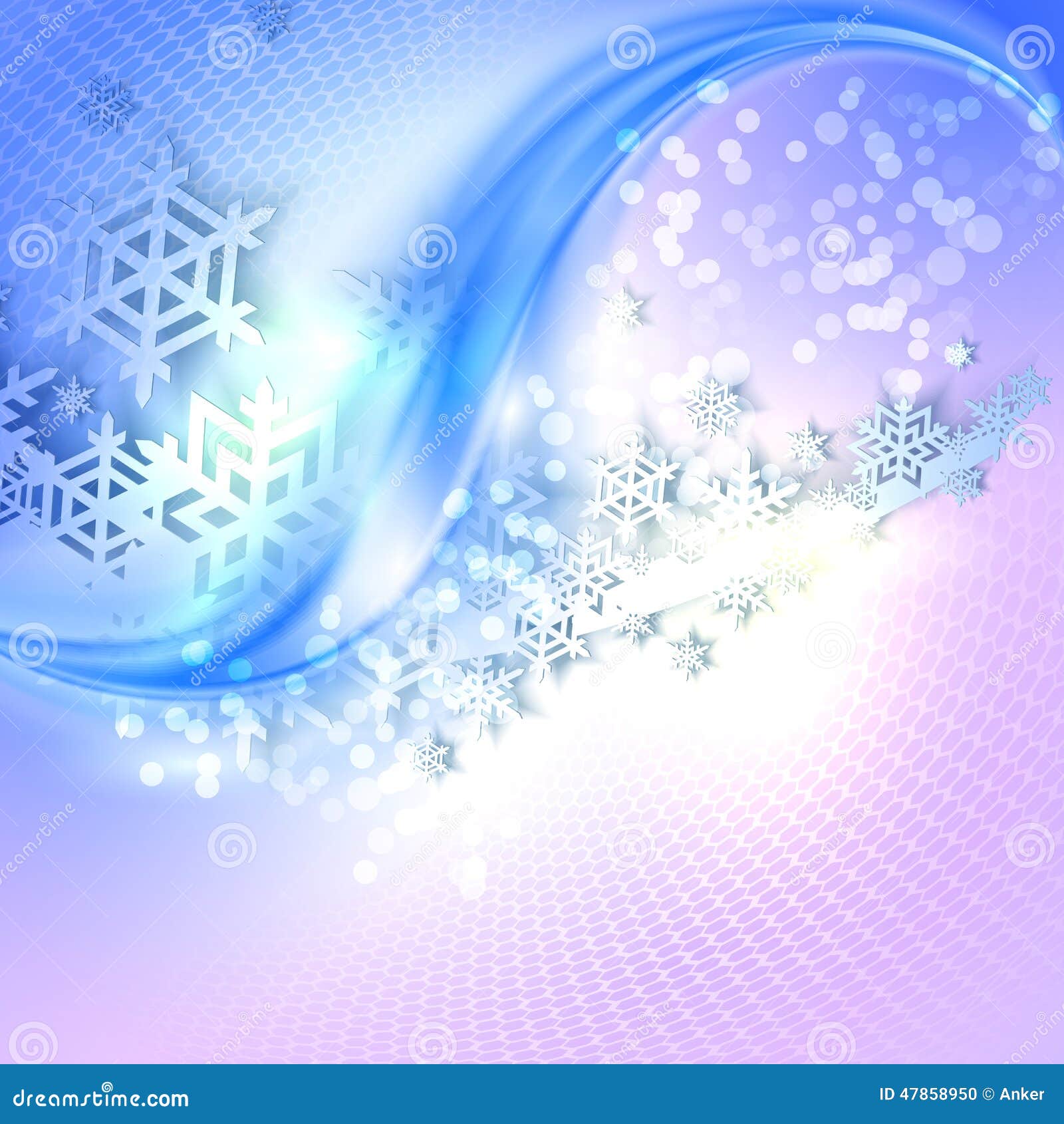 Abstract Blue Winter Background Stock Vector - Illustration of crystal ...