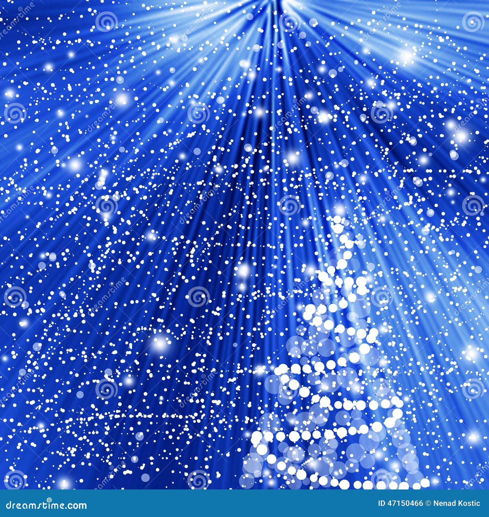 Abstract Blue Winter Christmas Background Stock Illustration ...