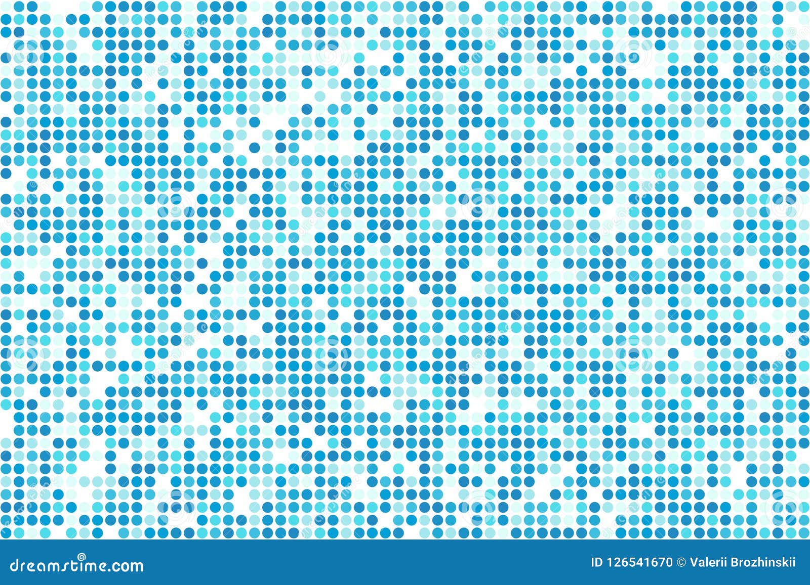 Abstract Blue Winter Mosaic Vector Cold Circles Background Stock Vector ...
